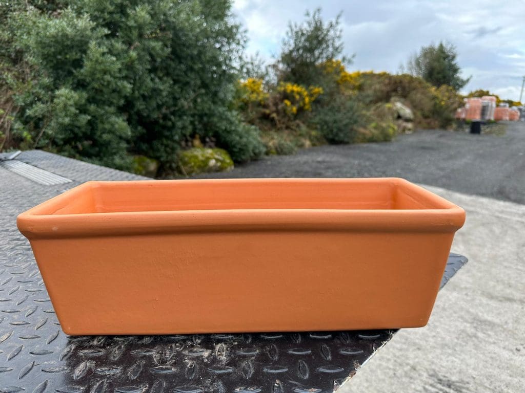 Plain Terracotta Window Box - Dunne and Dineen